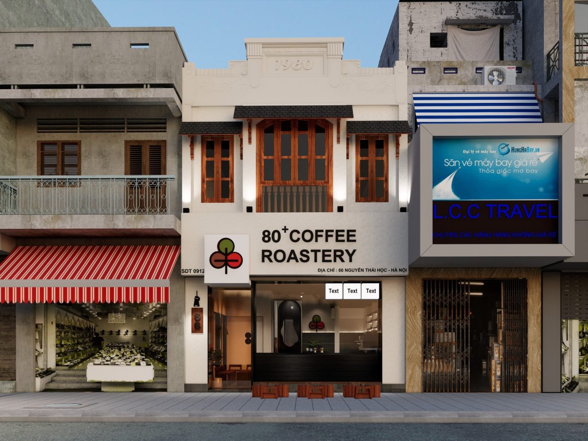 Thiết kế và thi công dự án 80+ Coffee Roastery - Nguyễn Thái Học - Gia ...
